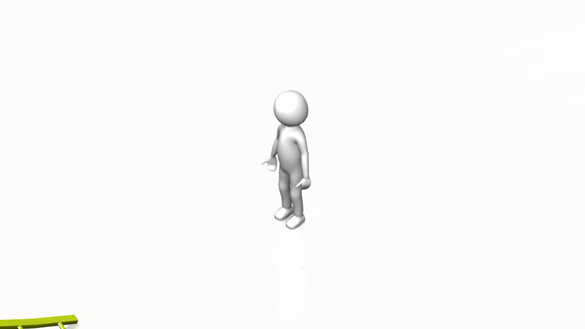 Animation of 3d Man Showing Stock Footage Video (100% Royalty-free ...