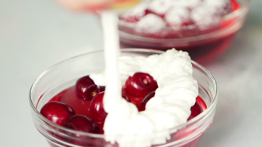 Jello with Whipped Cream image - Free stock photo - Public Domain photo ...