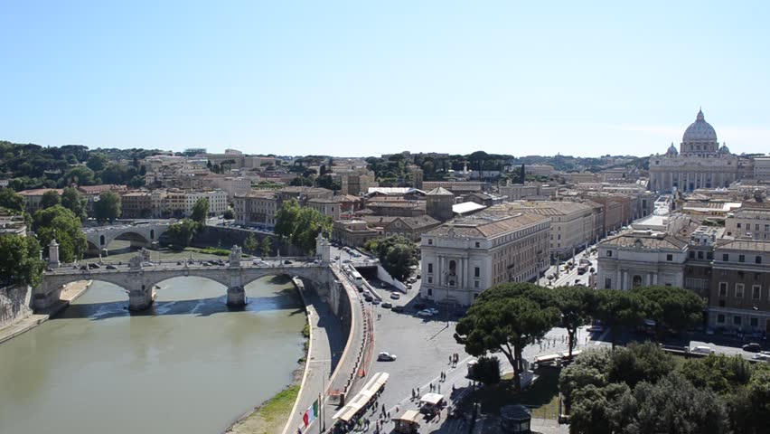 View Over Rome Taken from Stock Footage Video (100% Royalty-free ...