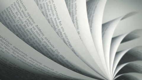 loopable animation book's page turning perfect Stock Footage Video (100 ...
