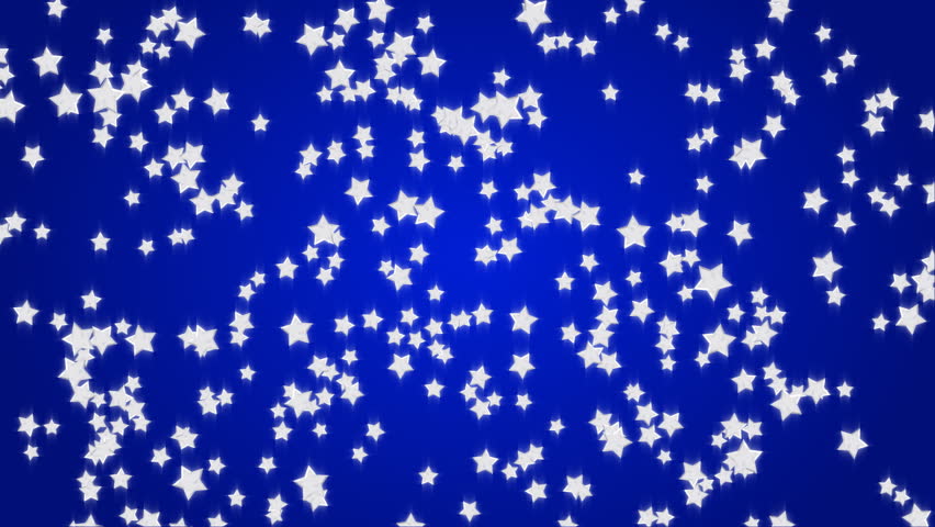 raining stars over blue background Stock Footage Video (100% Royalty ...