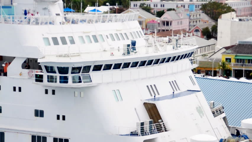 A Cruise Ship Heads Into Stock Footage Video (100% Royalty-free) 676399 ...
