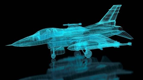 jet fighter aircraft mesh part series Stock Footage Video (100% Royalty ...