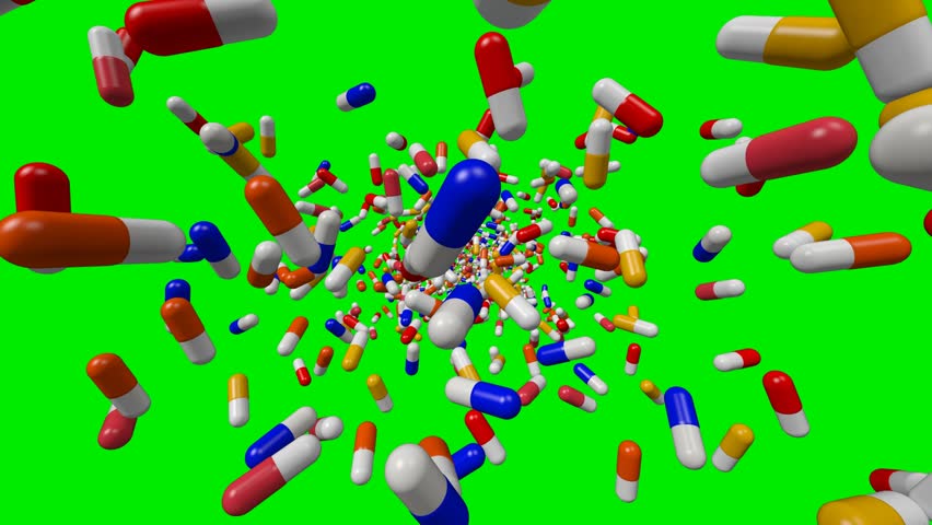 pills on green screen background episode Stock Footage Video (100% ...