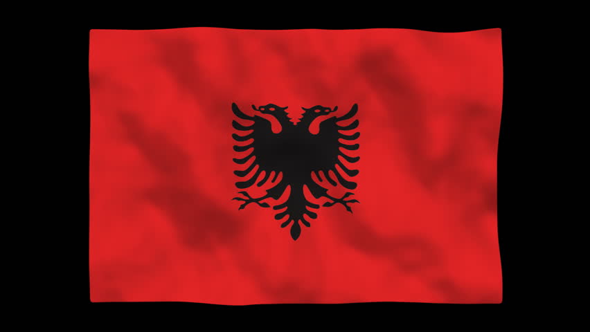 national flag alb albania Stock Footage Video (100% Royalty-free ...