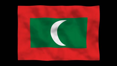 National Flag Mdv Maldives Stock Footage Video (100% Royalty-free ...