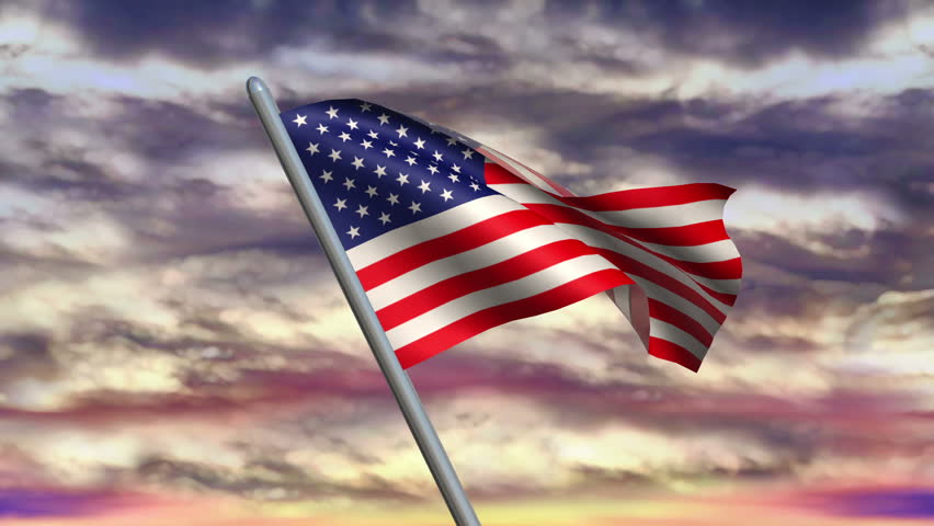 Looping United States Flag Animation Stock Footage Video (100% Royalty ...