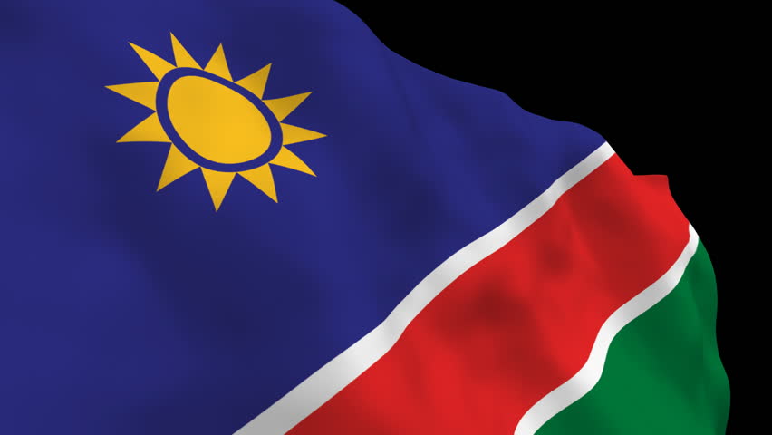 nam namibia national flag waving cg: video de stock (totalmente libre ...