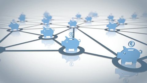 Animation Network Connections Icons Moving Over Stock Footage Video ...