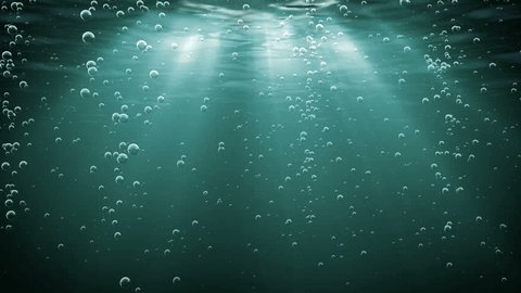 Looping Animation Ocean Waves Underwater Bubbles Stock Footage Video ...