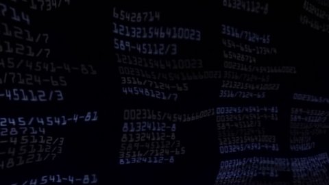 program code moving on computer screen Stock Footage Video (100% ...