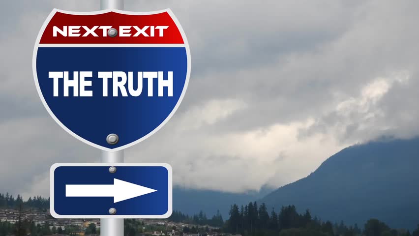 truth road sign time lapse cloud Stock Footage Video (100% Royalty-free ...