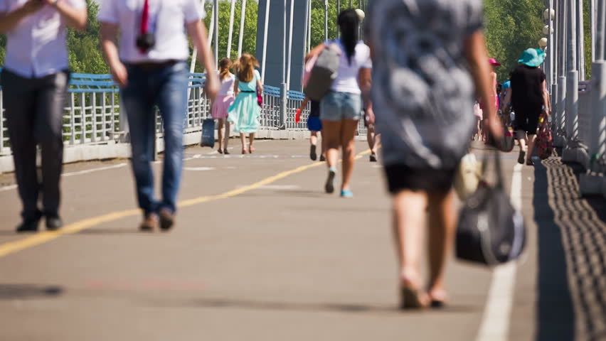 People Strolling Format: Full Hd Stock Footage Video (100% Royalty-free ...