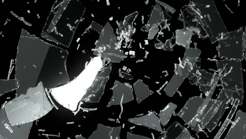 glass break shatter slow motion alpha Stock Footage Video (100% Royalty ...