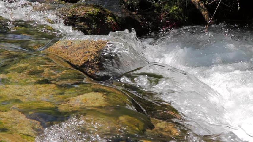 Clean Fresh Sparkling Water Flowing Stock Footage Video (100% Royalty ...