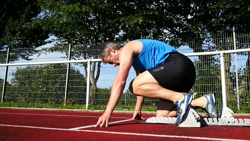 sprint start track field slow motion Stock Footage Video (100% Royalty ...