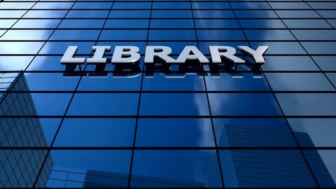 Library Building Blue Sky Timelapse Stock Footage Video (100% Royalty ...