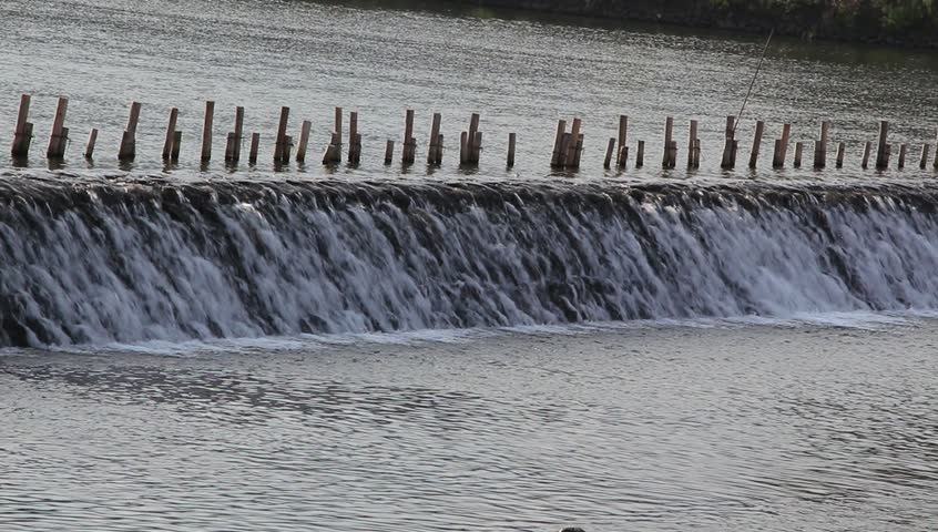 river dam overflowing water Stock Footage Video (100% Royalty-free ...