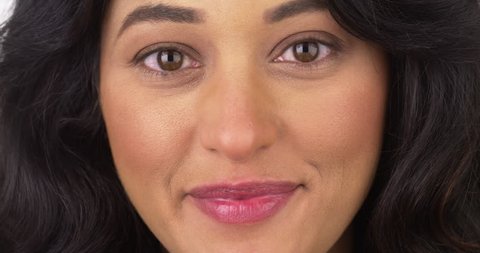 Closeup Mexican Woman Smiling Stock Footage Video (100% Royalty-free ...