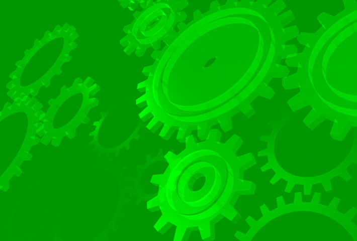 green gears engineering technology backdrop Stock Footage Video (100% ...