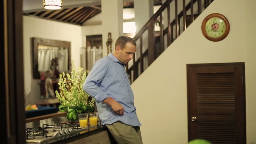 angry man waiting late woman home Stock Footage Video (100% Royalty ...