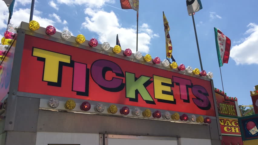 colorful tickets sign carnival Stock Footage Video (100% Royalty-free ...