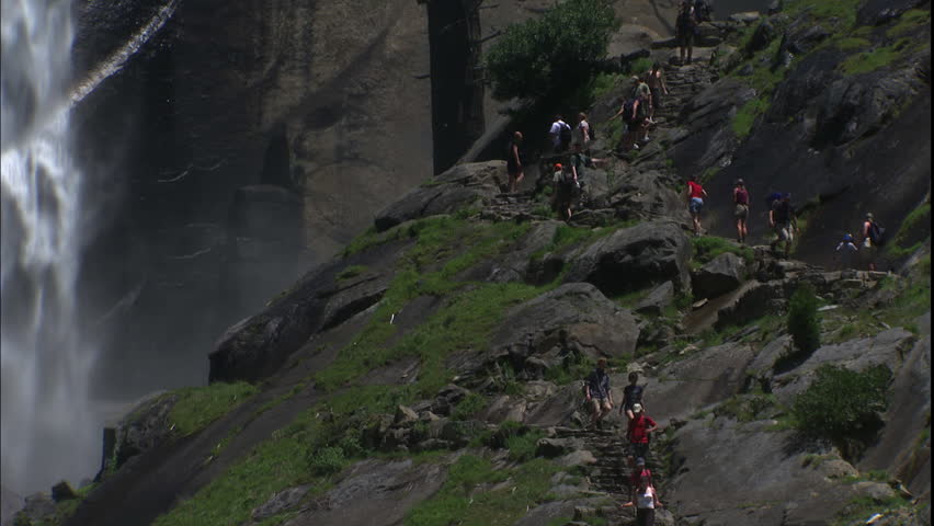 Wide Shot of People Walking Stock Footage Video (100% Royalty-free ...