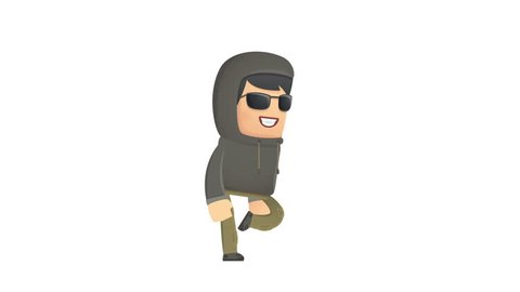sneaking funny thief classic animation cartoon Stock Footage Video (100 ...