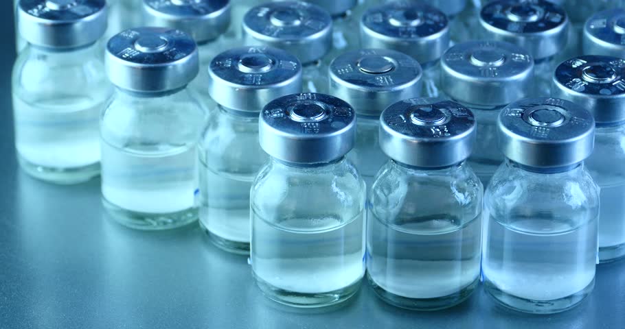 4k Close-up of Injection Bottle.medical Stock Footage Video (100% ...