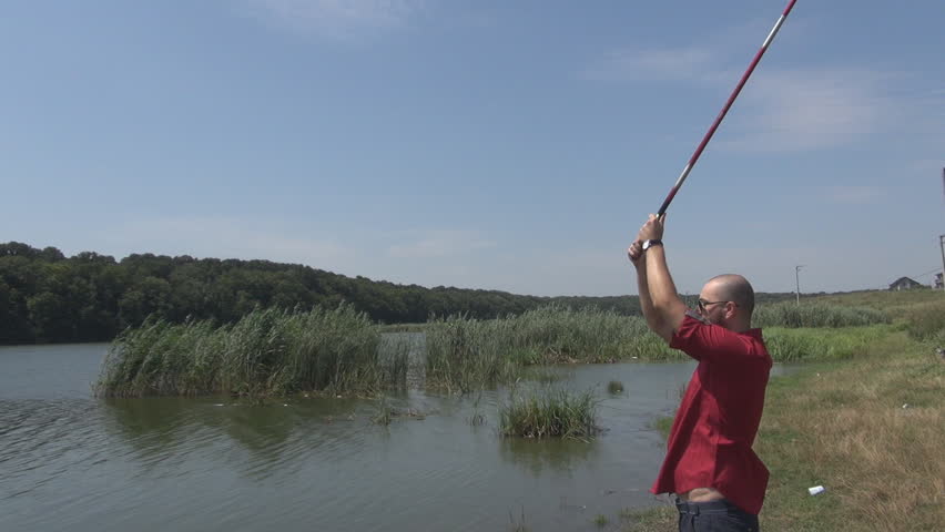 Business Man Fishing, Throwing Rod Stock Footage Video (100% Royalty ...