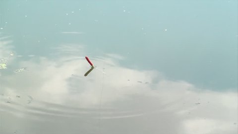 Fishing Angle Beautiful Lake Reflection Clouds Stock Footage Video (100 ...