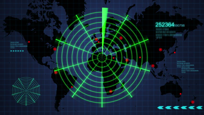 world map radar shows signals many: วิดีโอสต็อก (ปลอดค่าลิขสิทธิ์ 100% ...