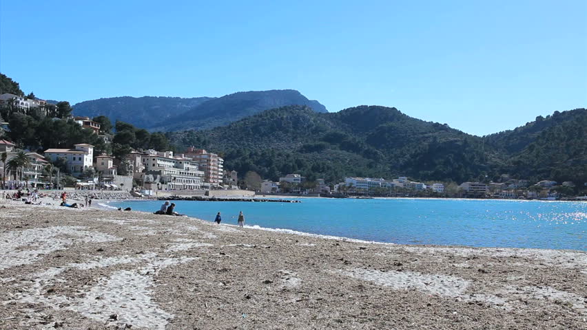 Port De Soller Beach, Mallorca Stock Footage Video (100% Royalty-free ...