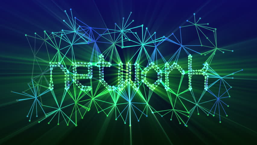 loop animation word network forming lines Stock Footage Video (100% ...