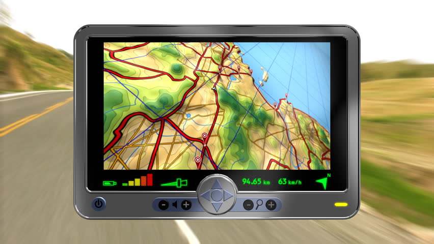 gps road map animation loop following Stock Footage Video (100% Royalty ...