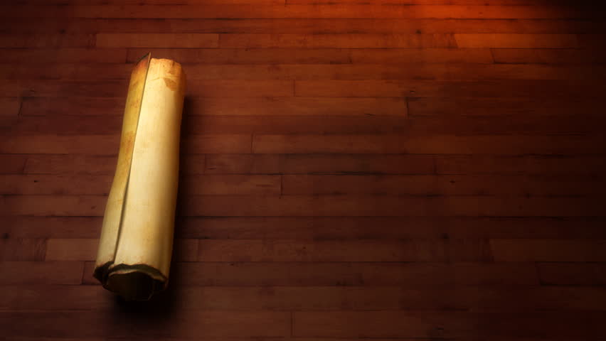 Unfolding Old Scroll. Stock Footage Video (100% Royalty-free) 696631 ...