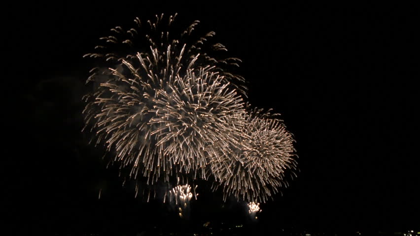 White Fireworks and Sparks Representing Stock Footage Video (100% ...