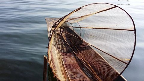 Inle Lake Myanmar Traditional Wooden Boat Stock Footage Video (100% ...