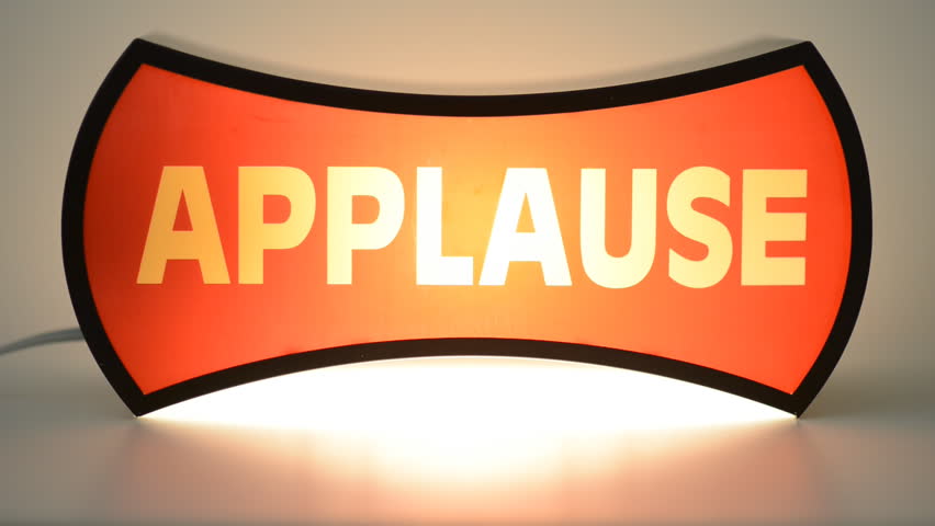 Applause Sign Lights up and Stock Footage Video (100% Royalty-free ...