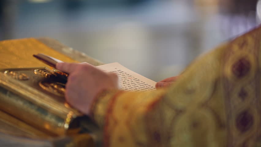 priest praying church christianity ceremony Stock Footage Video (100% ...