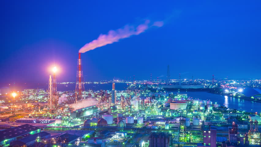 oil refineries yokkaichi japan Stock Footage Video (100% Royalty-free ...