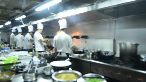 Motion Chefs Restaurant Kitchen Stock Footage Video (100% Royalty-free ...
