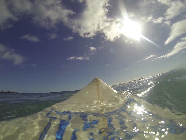 easter island chile - surfing subjective Stock Footage Video (100% ...