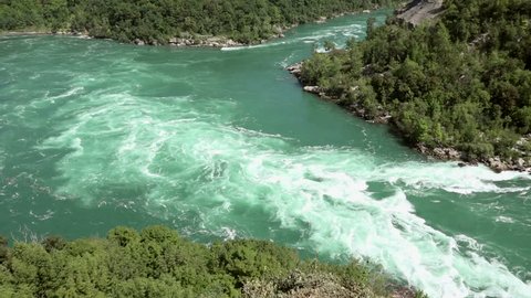 Niagara Whirlpool Natural Whirlpool Along Niagara Stock Footage Video ...
