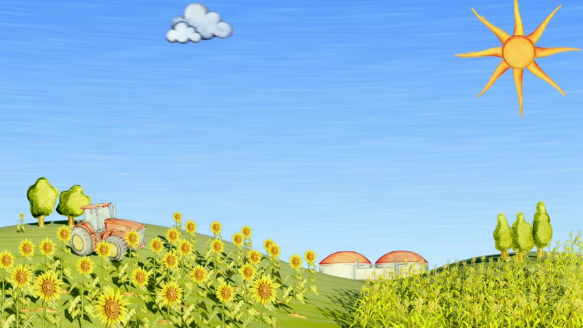 hand-drawn scenery biomass energy elements animated: Stockvideos ...