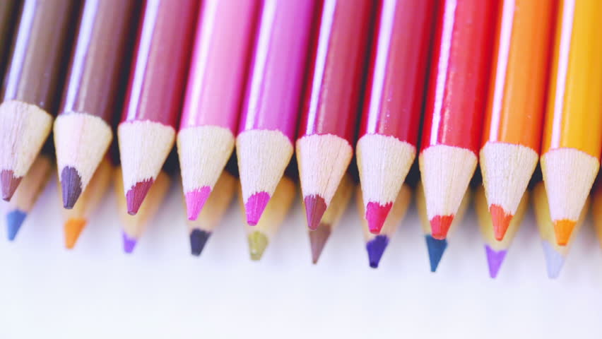 brand new color pencils right out Stock Footage Video (100% Royalty ...