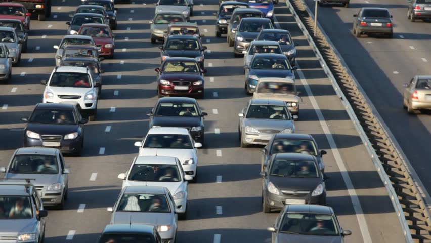 Many Cars On City Highway Stock Footage Video (100% Royalty-free ...