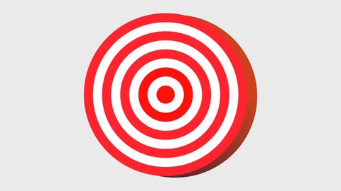 Red Target Sign Target Isolated On Stock Vector (Royalty Free ...