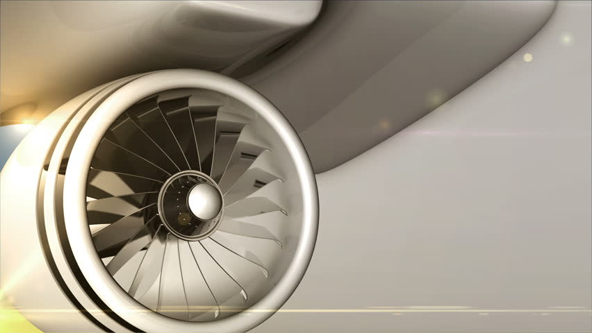 3d looping animation jet plane engine Stock Footage Video (100% Royalty ...