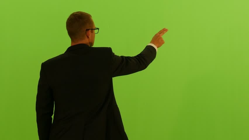 Swiping Moving Motion Isolated Green Screen Stock Footage Video (100% ...